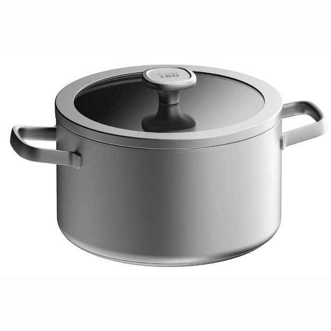 Casserole BergHOFF Leo Acier inox recycled avec Couvercle 24 cm ...