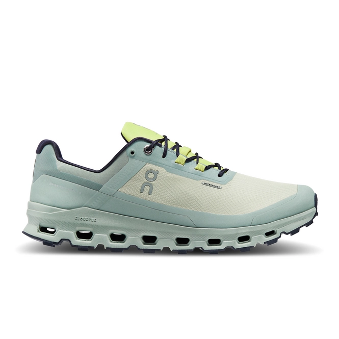 Trail Running Shoe On Running Men Cloudvista Waterproof Chalk Moss ...