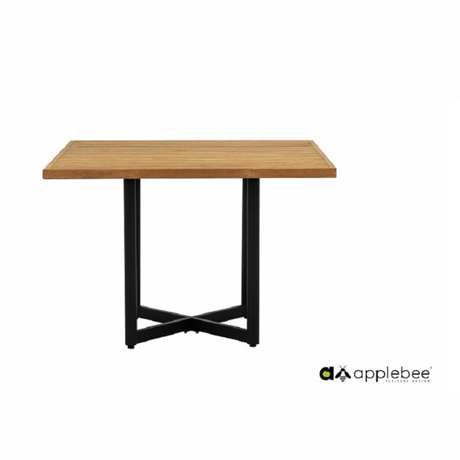Tafel Applebee Jakarta Dining Table Natural Black 110x110 cm ...