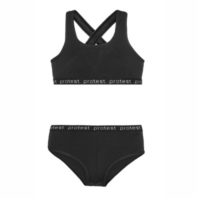 Bikini Protest Girls Beau Jr True Black '23 | Outdoorsupply.co.uk