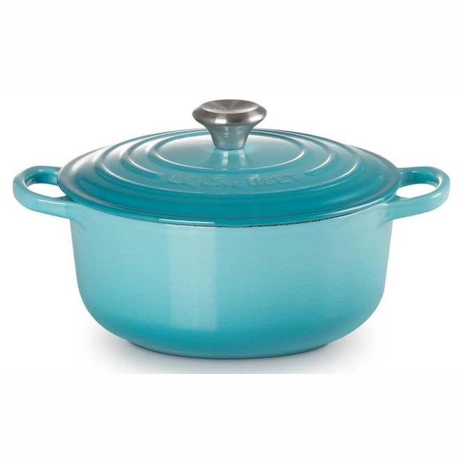 Braadpan Le Creuset Signature Rond Caribbean Blue 20 cm | Kookexpert
