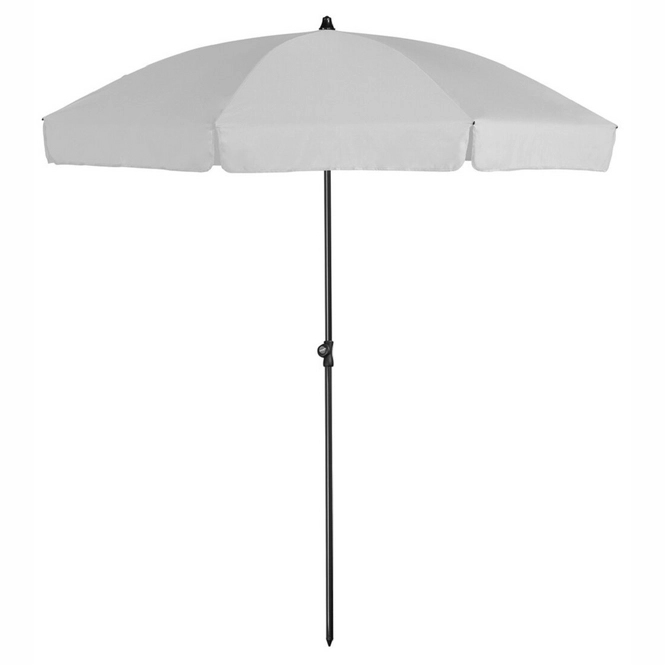 Parasol Platinum Aruba Volant Light Grey Ø200 cm | Coussin de Jardin