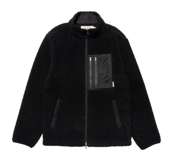 Taikan Sherpa Jacket Black | Sneaker District COM