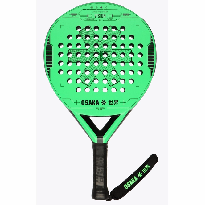 Padel Racket Osaka Vision Control Iconic Black | Tennisplanet.nl
