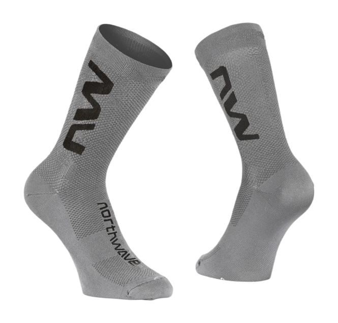 Fietssok Northwave Extreme Air Sock Grey Black | Fietstoebehoren