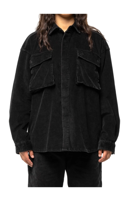 Taikan Men's Black Corduroy Jacket Shirt | Sneaker District COM