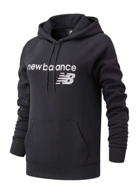 Pull New Balance Femme Classic Core Fleece Hoodie Black | Tennisplanet.fr
