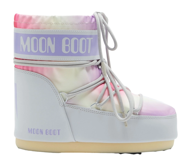 Snowboot Moon Boot Women Low Tie Dye Glacier Grey | Snowbootsexpert