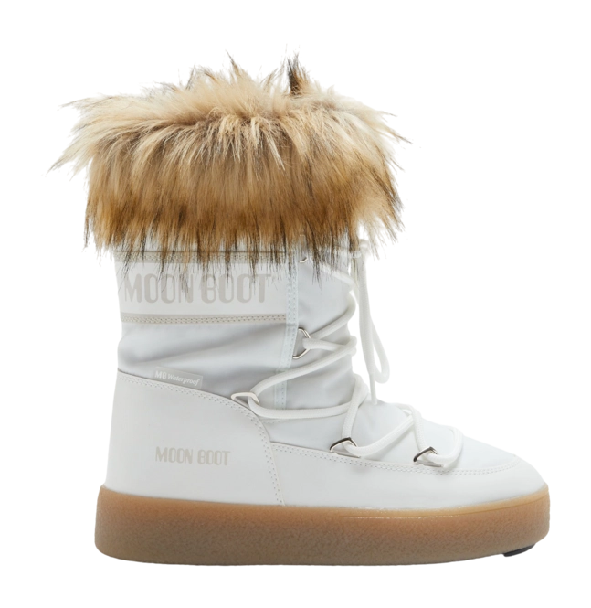 Bottes de Neige Moon Boot Femme Ltrack Monaco Low WP White | Aprèsski