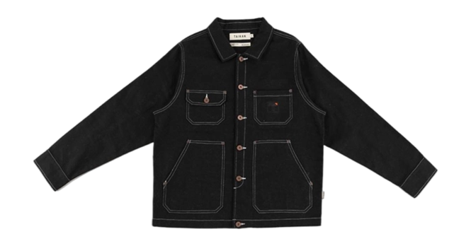 Work Jacket Taikan Unisex Black Contrast Stitch | Sneaker District