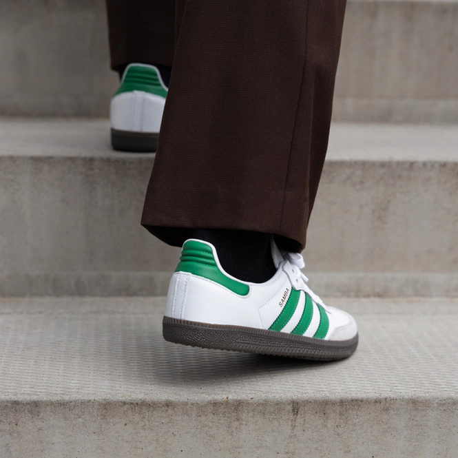 adidas Samba OG Footwear White/Green/Supplier Colour | Sneaker District