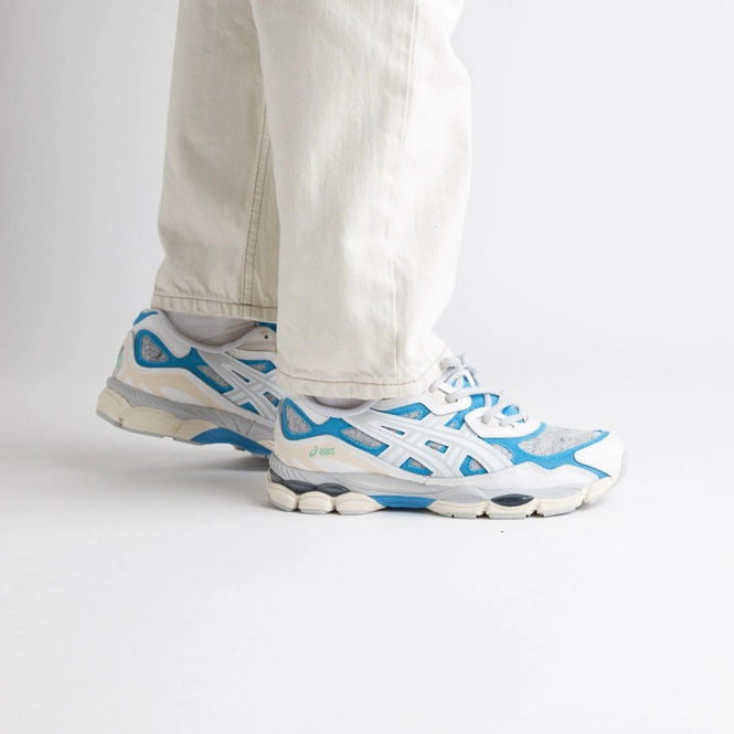 ASICS GEL-NYC White/Dolphin Blue | Sneaker District COM