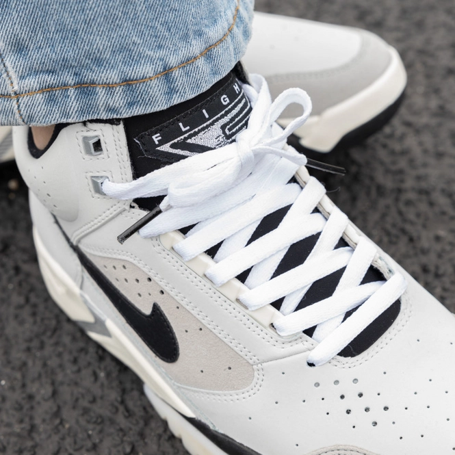 Nike Air Flight Lite Mid Photon Dust/Black/Metallic Silver | Sneaker ...