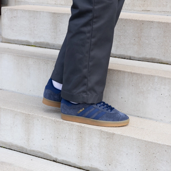 adidas Gazelle Legend Ink / Dark Blue / Gum | Sneaker District