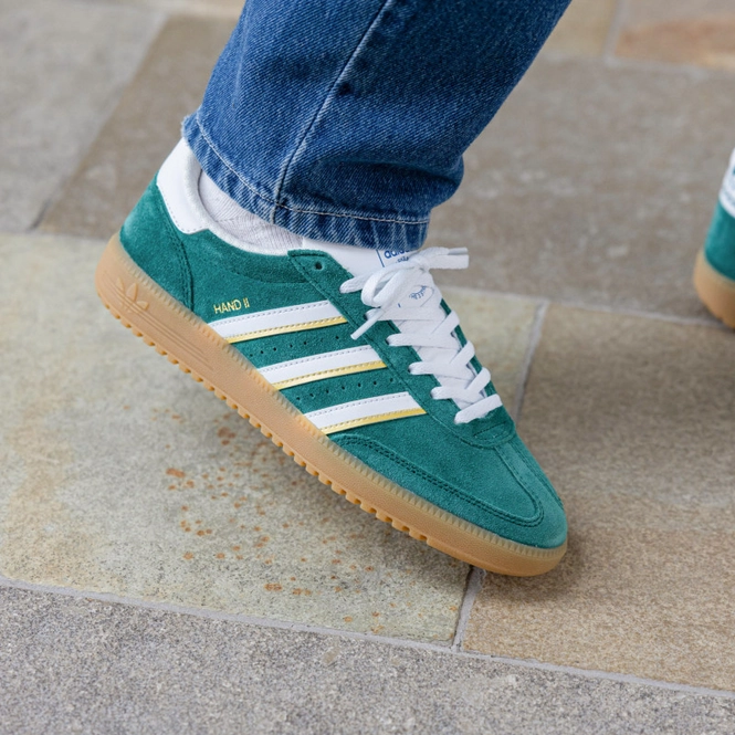 adidas Hand 2 Collegiate Green / Footwear White / Matte Gold | Sneaker ...