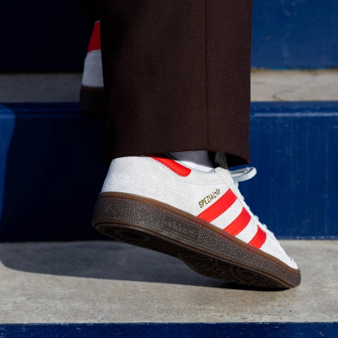 Adidas Handball Special Grey Two / Hi-Res Red / Gold Metallic | Sneaker ...