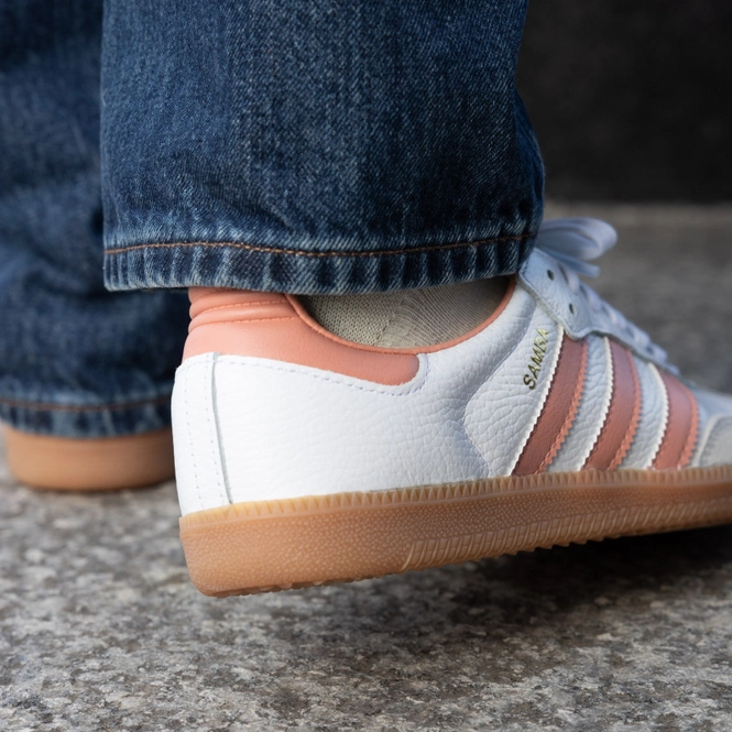 adidas Samba OG Cloud White / Wonder Clay / Crystal White | Sneaker ...