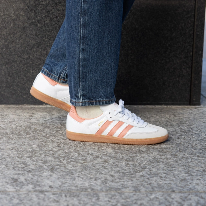 adidas Samba OG Cloud White / Wonder Clay / Crystal White | Sneaker ...