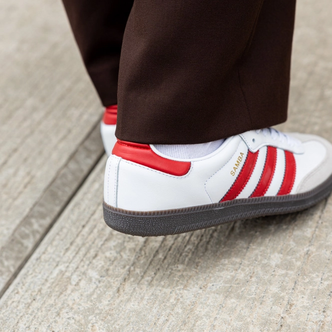 adidas Samba OG Footwear White / Better Scarlet / Supplier Colour ...