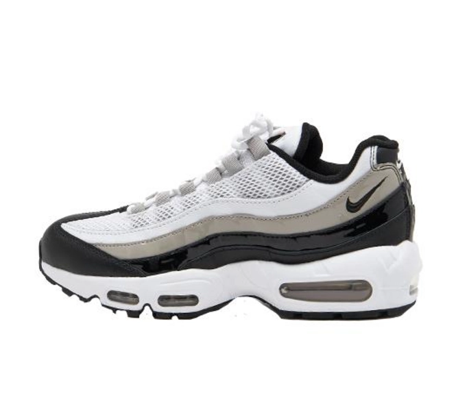 Nike Air Max 95 White/Black/Lite Iron Ore/University Red | Sneaker District