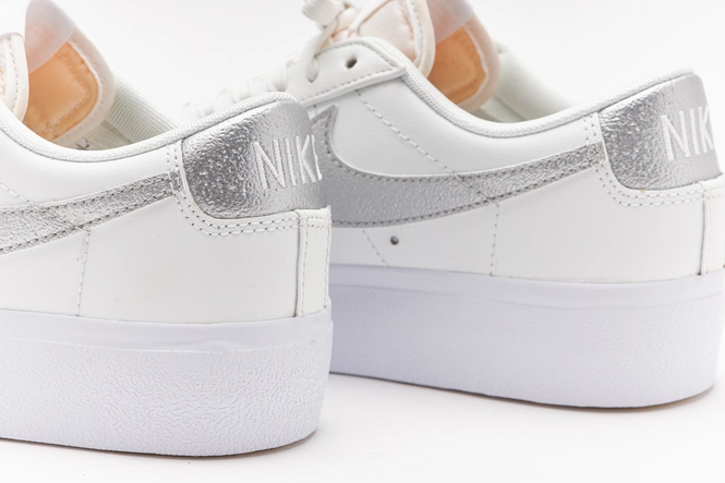 Nike Blazer Low Platform Summit White/Sail/White/Metallic Silver ...