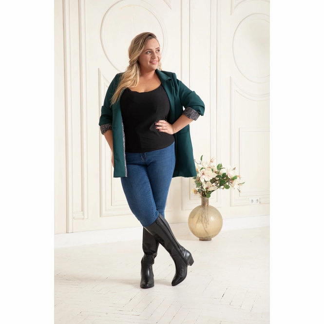 Dameslaars JJ Footwear Managka Zwart Kuitmaat M/L | Laarzenwinkel