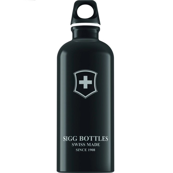Water Bottle Sigg Swiss Emblem Black 1L | Outdoorsupply.co.uk
