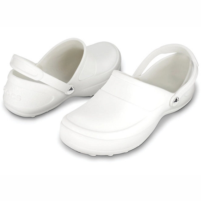 Klomp Crocs Mercy Work White | Schoenfashion