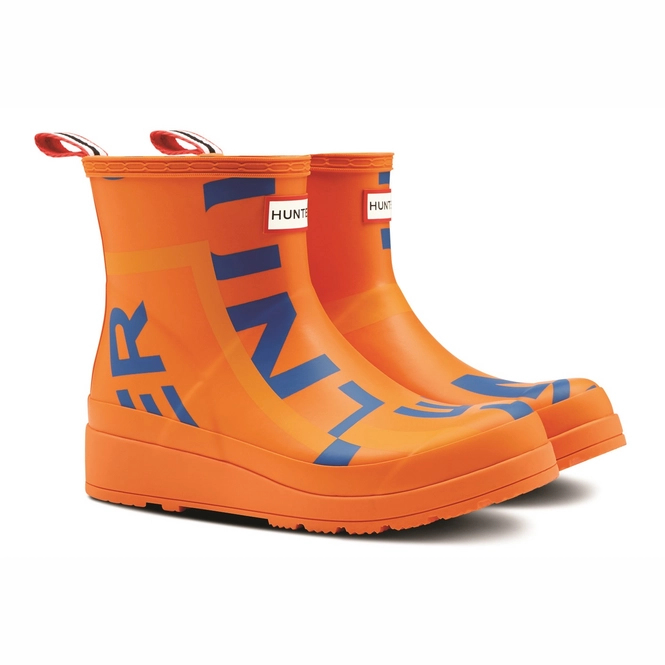 Wellies Hunter Women Original Play Short Exploded Logo Wellington ...