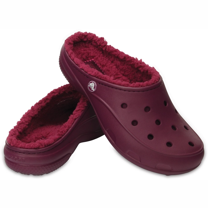 Clog Crocs Freesail Plush Fuzz Lined Plum | Fashionschuh
