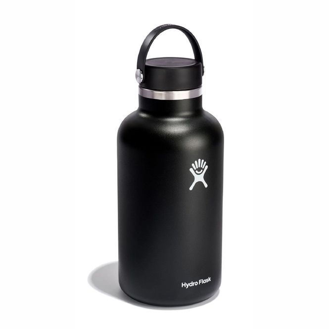 Gourde Isotherme Hydro Flask Wide Mouth Flex Cap Black 1.9L ...