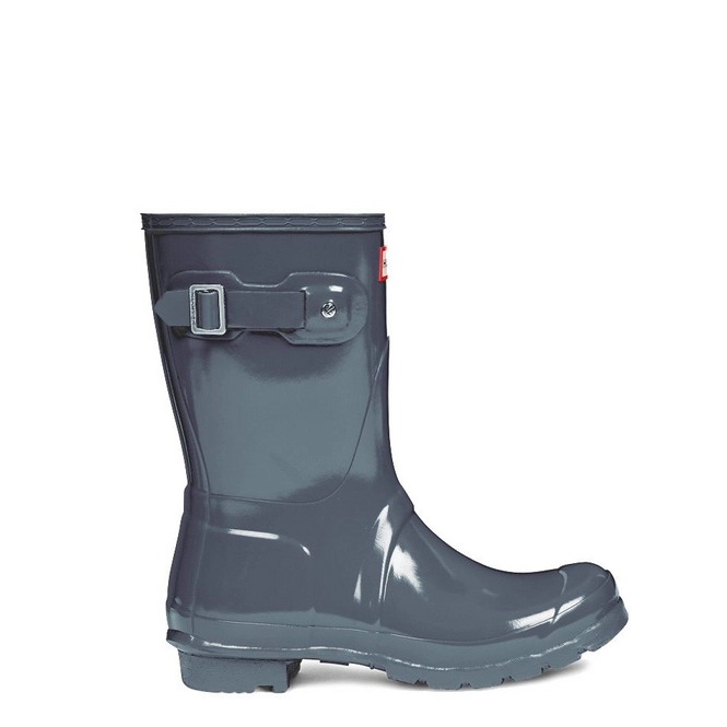 Bottes de pluie Original Wellington Short Gloss Graphite Hunter ...