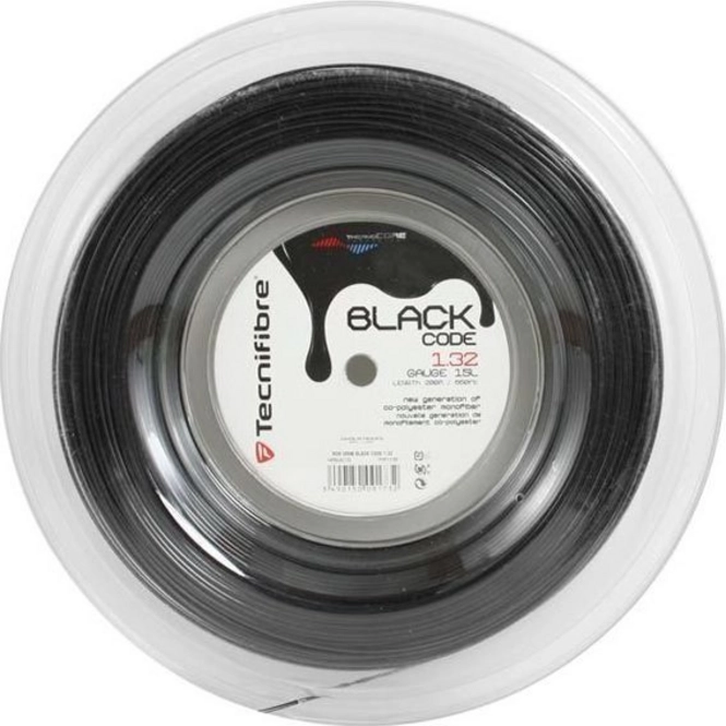Cordage Tecnifibre Bob 200M Black Code 1,32 | Tennisplanet.fr