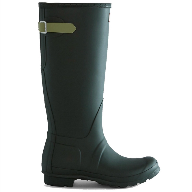 Bottes en Caoutchouc Hunter Women Original Back Adjustable Maa Green ...
