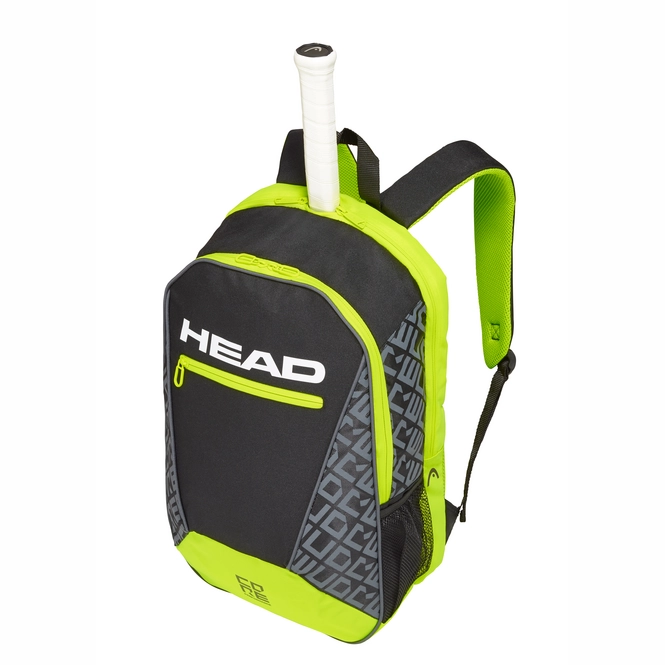 Tennisrucksack HEAD Core Backpack Black Neon Yellow | Tennisplanet.de