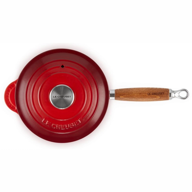 Saucepan Le Creuset Cast Iron with Lid Cherry Red 18 cm | Cookwarestore