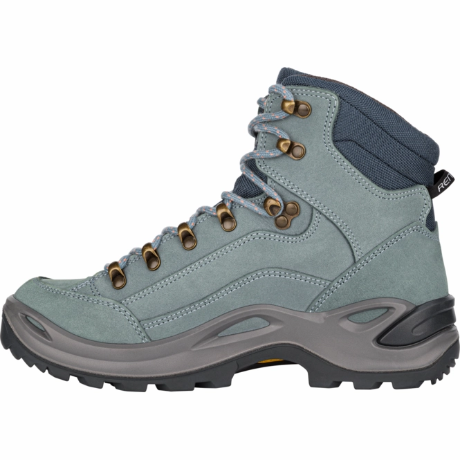 Hiking Boot Lowa Women Renegade GTX Mid Iceblue Salmon | Outdoorsupply ...