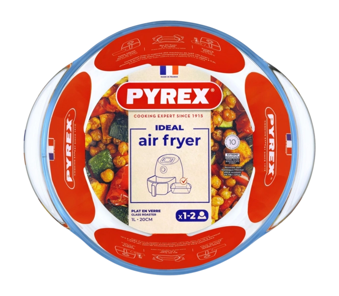 Auflaufform Pyrex Air Fryer Rund Transparent 20 cm | Kochexperte