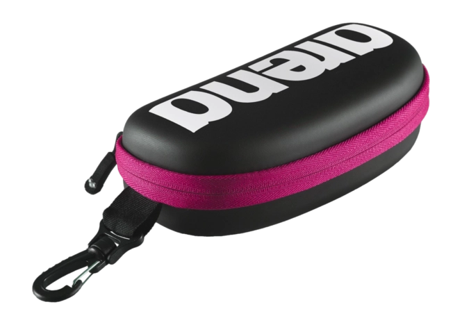 Brillenetui Arena Goggle Case Unisex Black White Fuchsia | Strandtuchshop