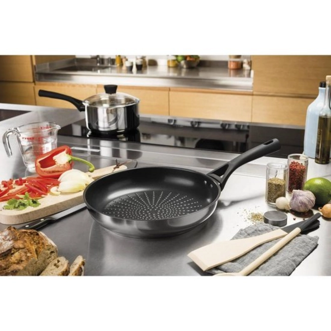 Poêle Pyrex Expert Touch Argent 24 cm | Cuisineetcocotte