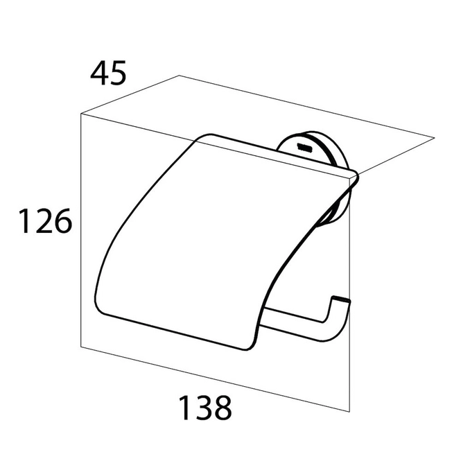 WC-rolhouder Tiger Urban Klep Zwart | Badkamerstore