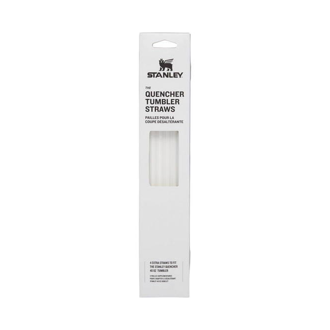 Rietje Stanley The Quencher Travel Tumbler Straws (4-pack) Clear ...