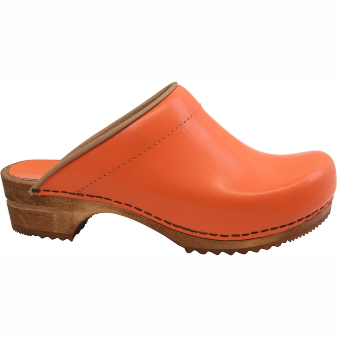 Sabot Sanita Women Wood Lotte Open Orange | Sabotexpert