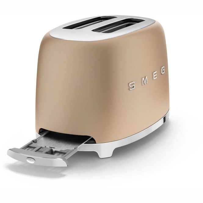 Toaster Smeg TSF01CHMEU 2x2 50 Style Matte Champagne | Etrias Brands