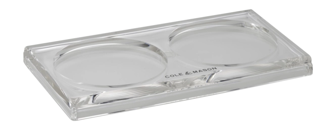 Tablett Cole & Mason Acrylic Mill Tray Clear | Kochexperte