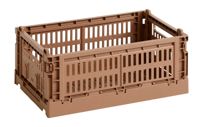 Aufbewahrungsbox HAY Colour Crate Terracotta Small | Causeways.de