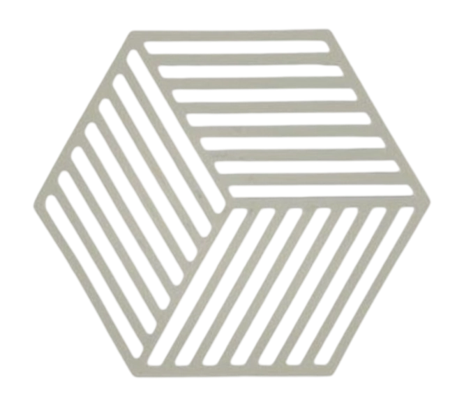 Onderzetter Zone Denmark Hexagon Mud 16 cm | Stijlvol in Huis