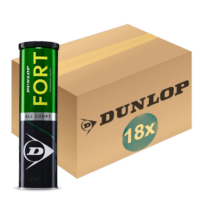Tennis Balls Dunlop Fort All Court TS (Box 18 x 4) 2020 | Tennisplanet ...