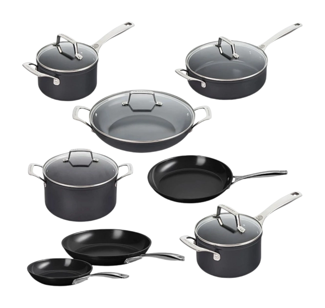 Pan Set Le Creuset Essential Non Stick Ceramic (8-piece) | Cookwarestore
