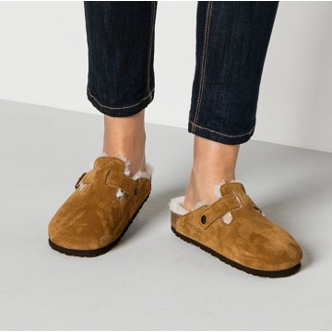 Clogs Birkenstock Boston Mink Narrow Unisex | Clogsexperte